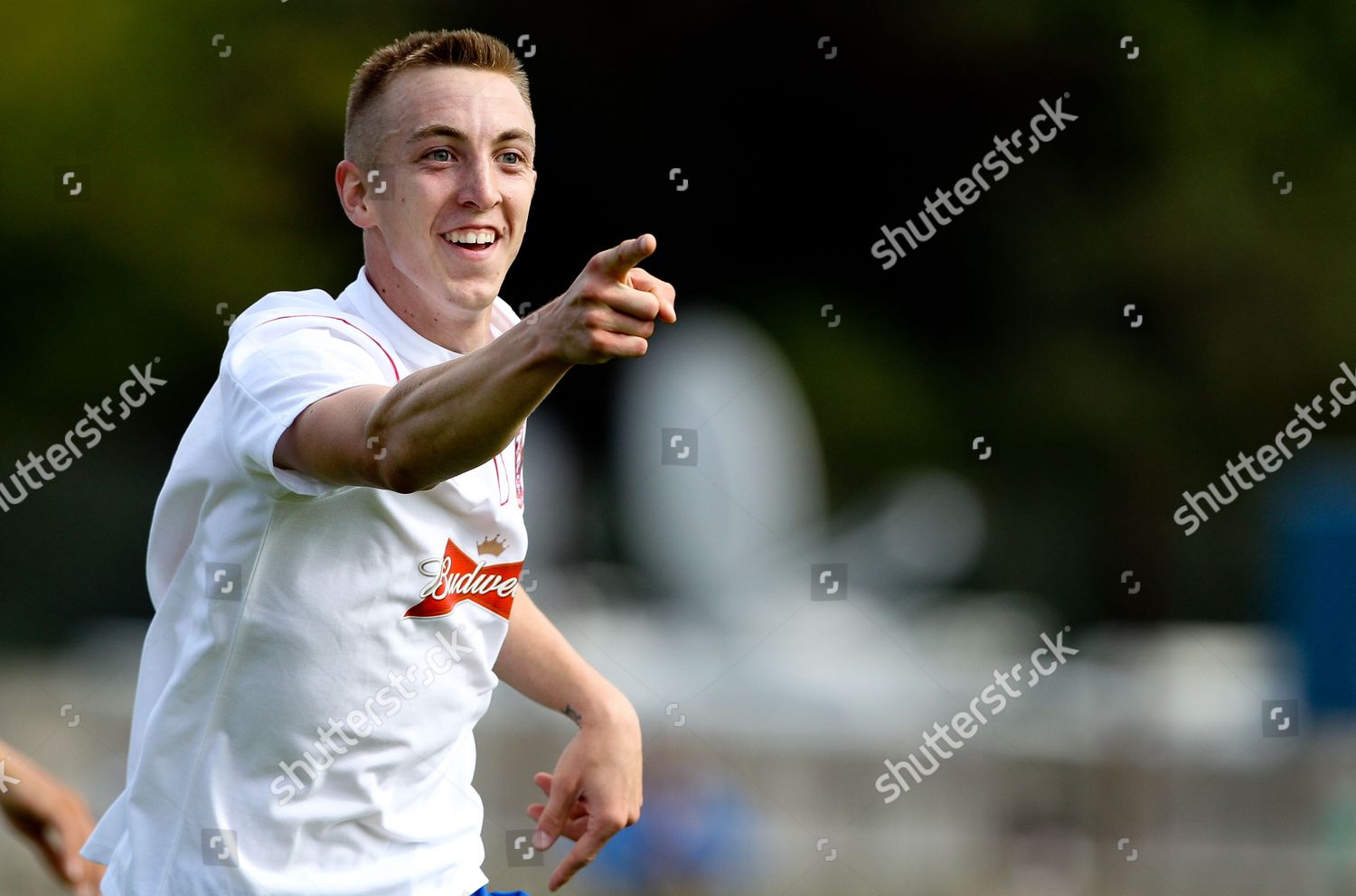Daryl Atkins Wembley Fc Celebrates Scoring Editorial Stock Photo ...