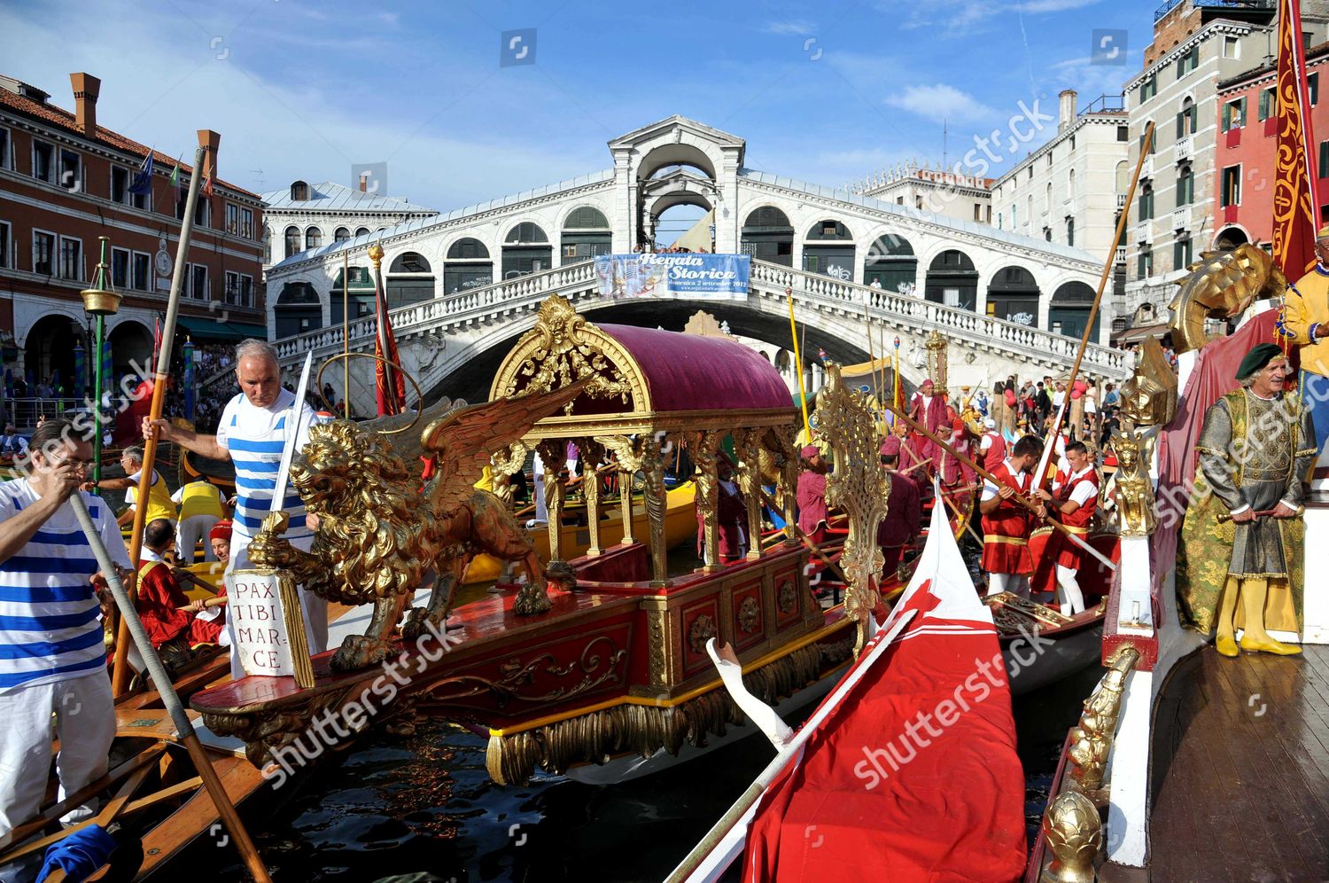 Procession 16th Century Style Boats Commemorating Editorial Stock Photo ...