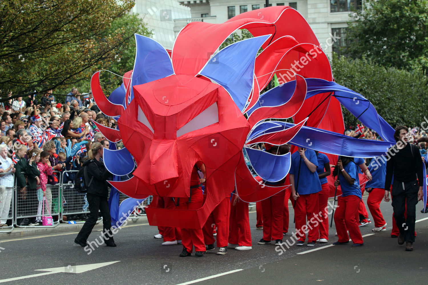 Olympic Lion Heads Parade Editorial Stock Photo - Stock Image ...