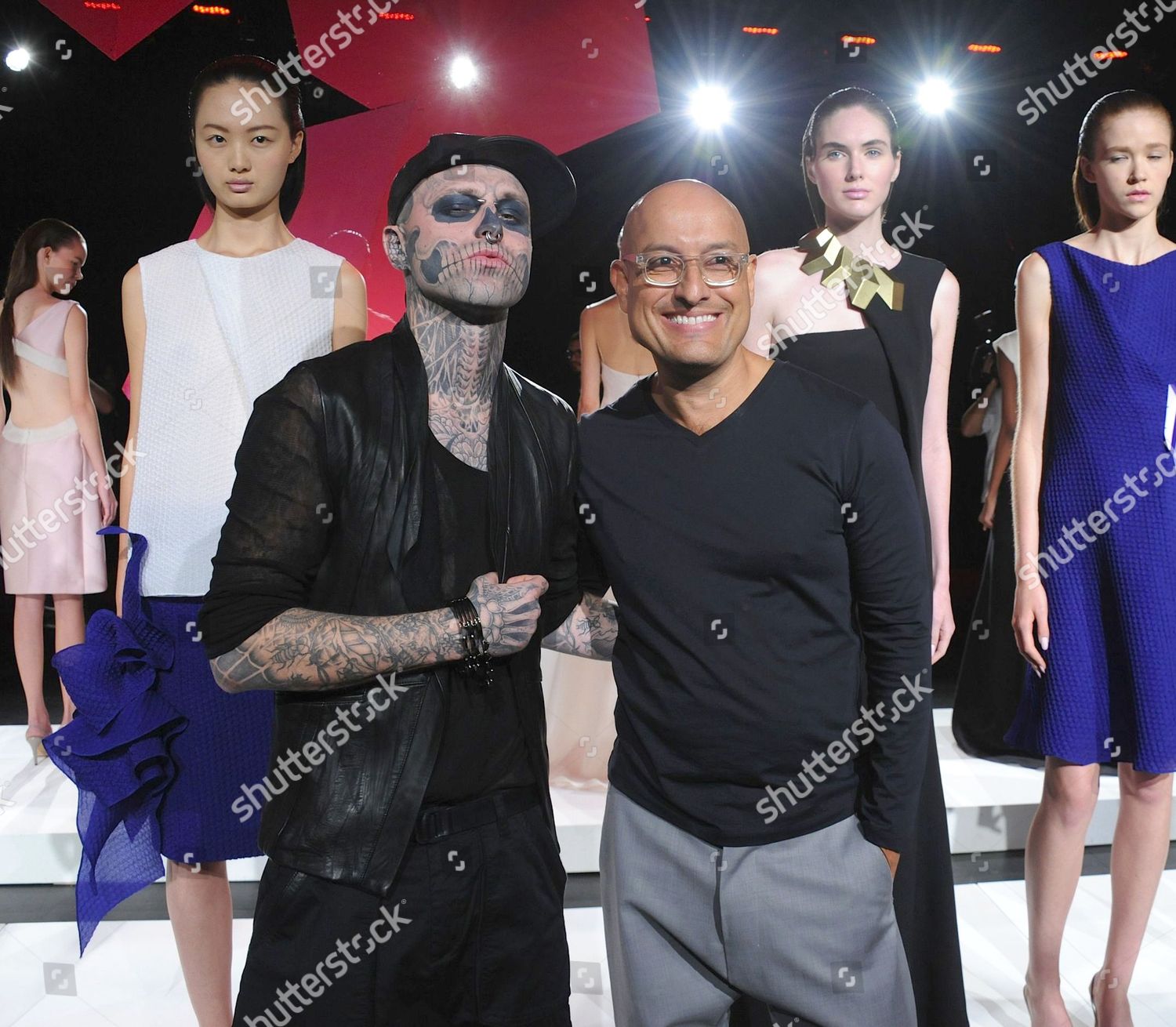 Male Model Rick Genest Aka Zombie Editorial Stock Photo - Stock Image ...