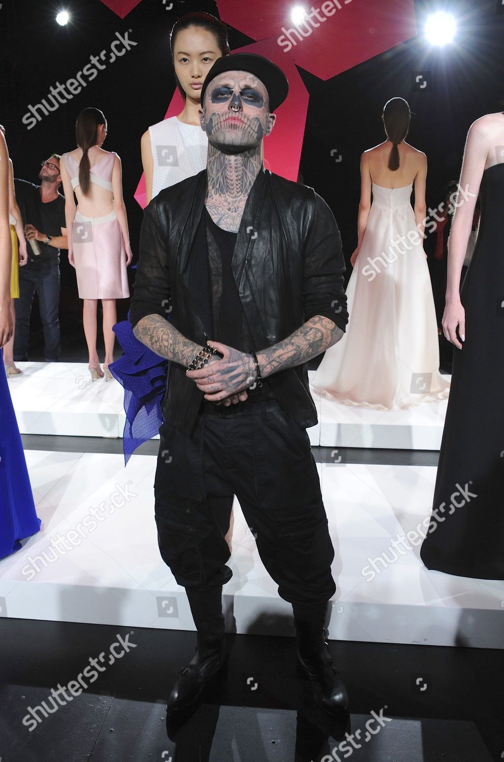 Male Model Rick Genest Aka Zombie Editorial Stock Photo - Stock Image ...