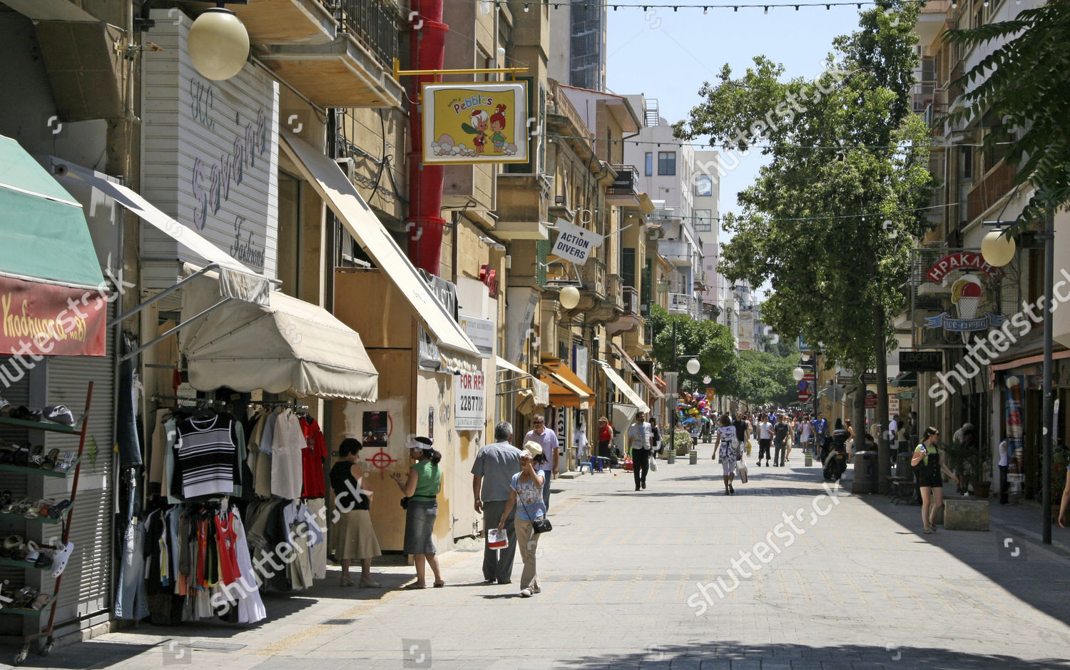 Pedestrian Precinct Old Town Nicosia Cyprus Editorial Stock Photo ...