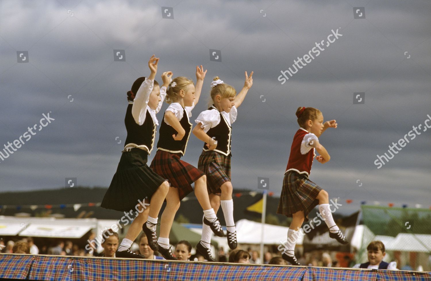 Dancing Competition Girls Highland Games Ballater Editorial Stock Photo ...
