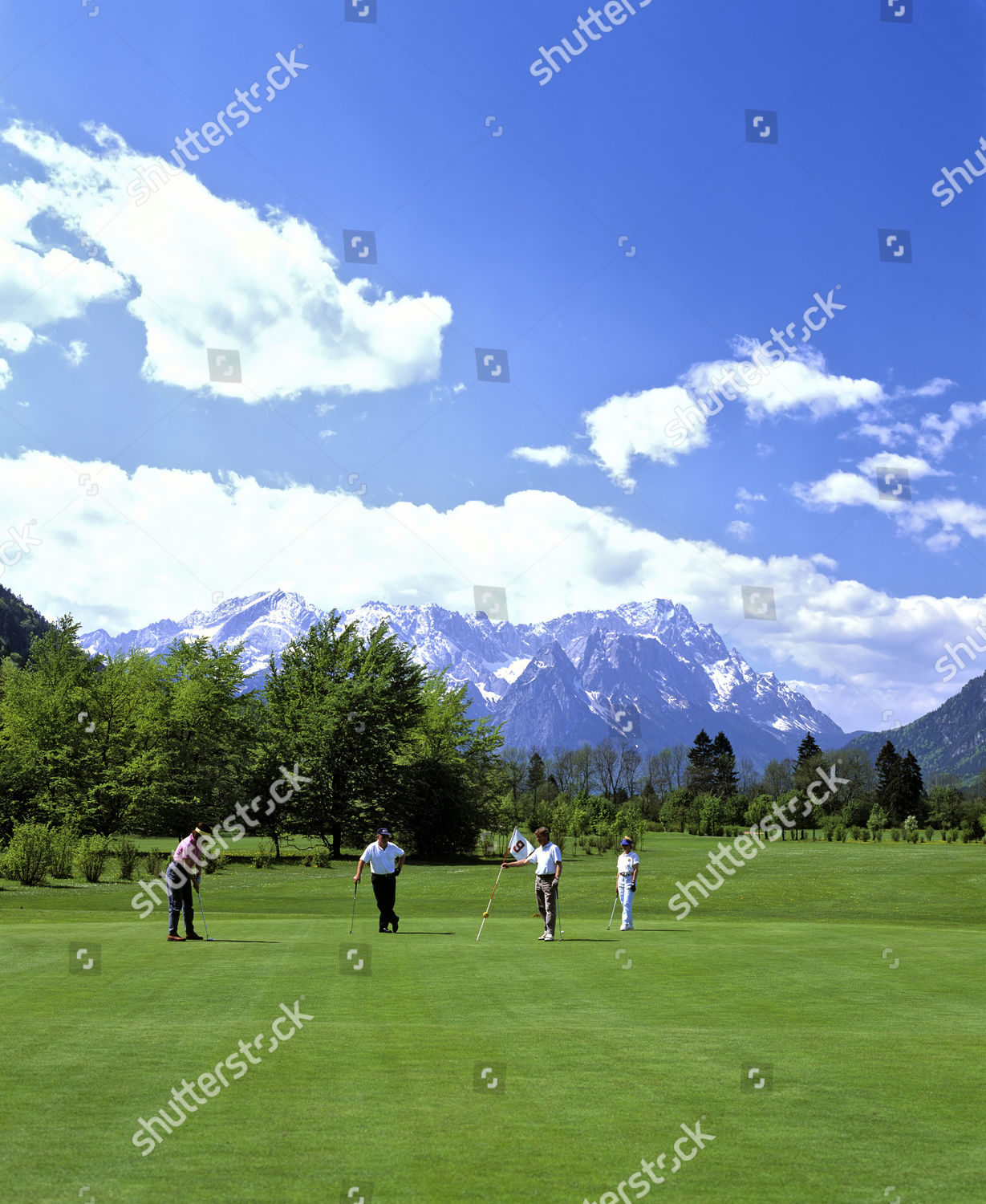 Golf Course Oberau Garmisch Golf Club Editorial Stock Photo - Stock ...