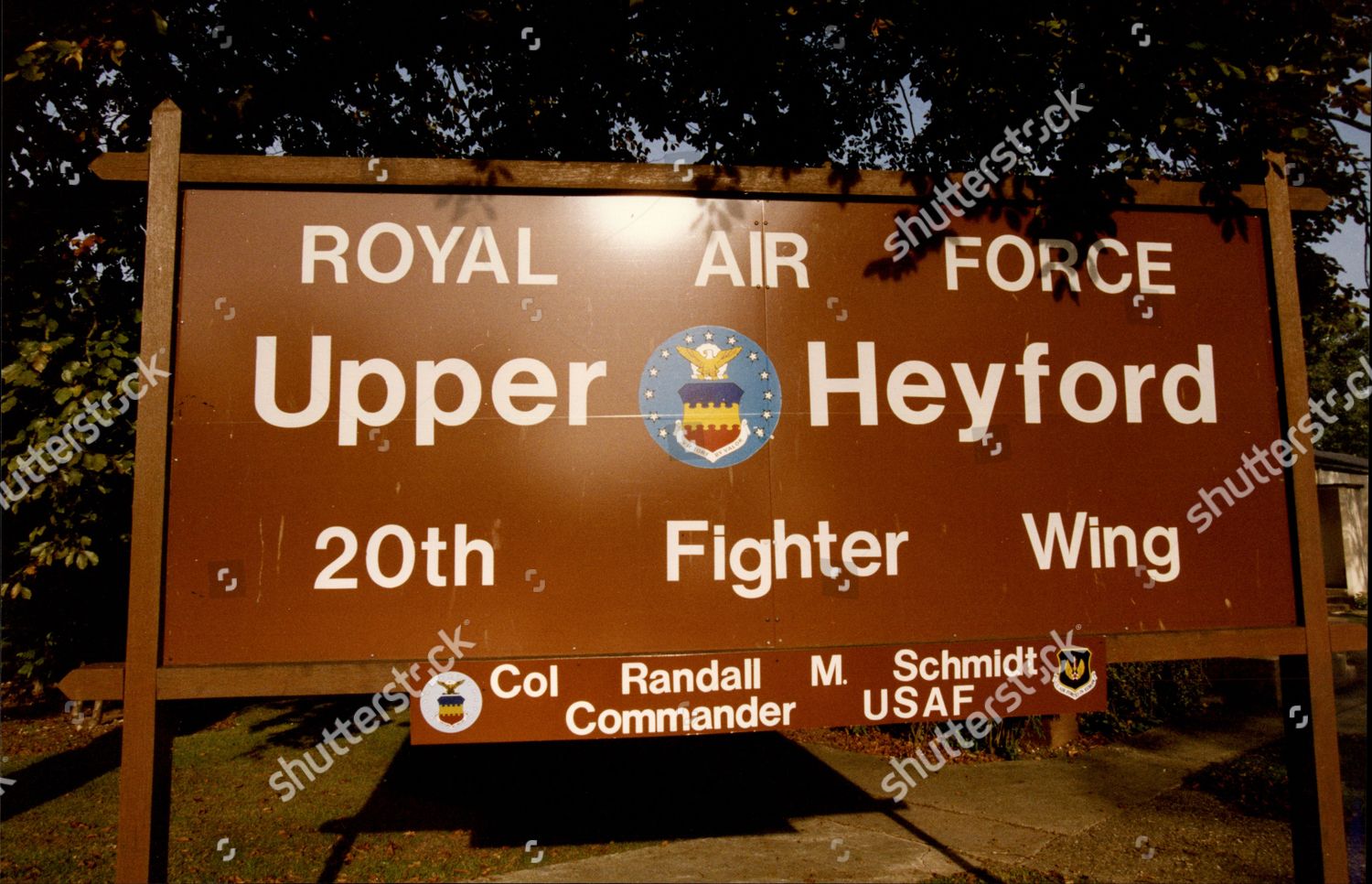 Sign Royal Air Force Upper Heyford Editorial Stock Photo - Stock Image ...