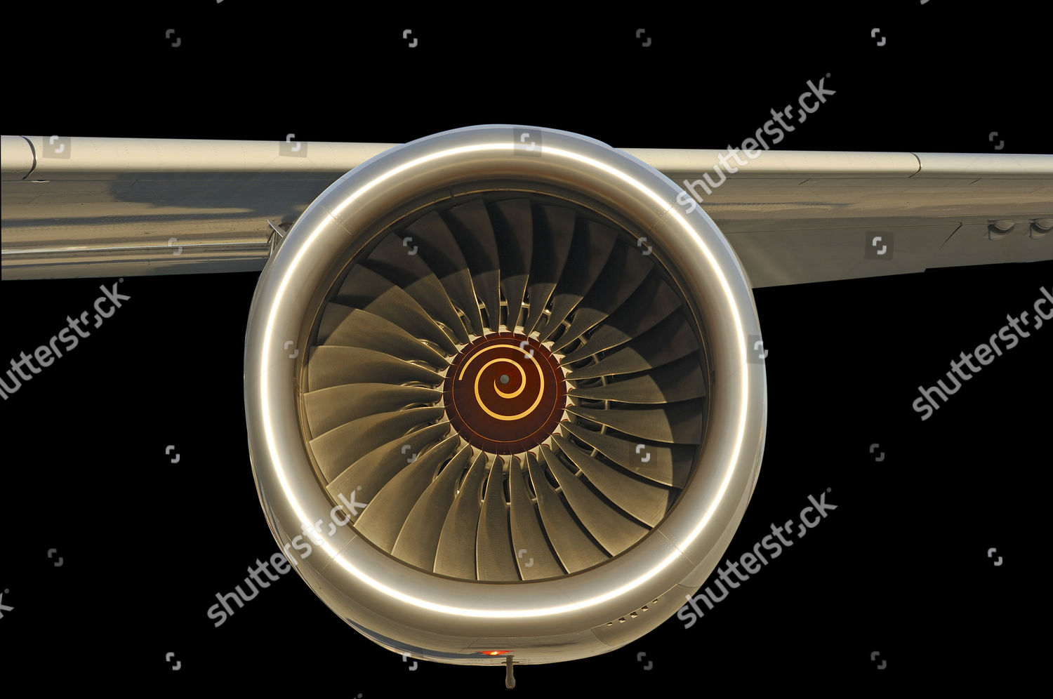 Rollsroyce Engine Airbus 340 Editorial Stock Photo - Stock Image ...