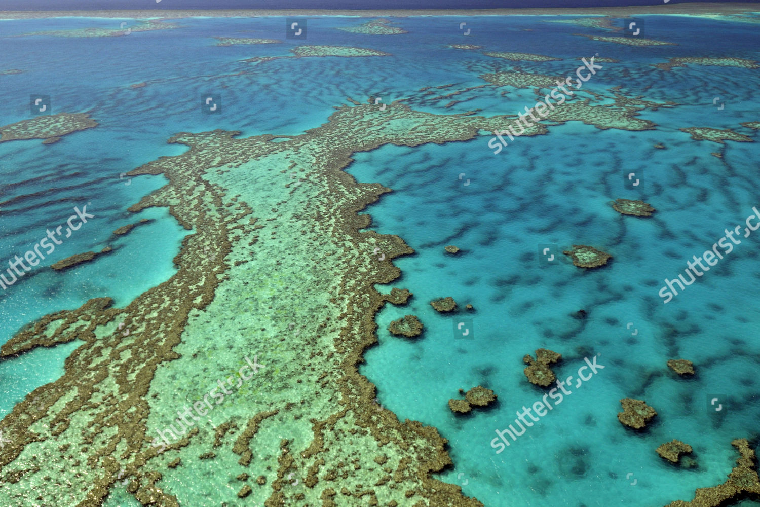 Reefs Atolls Great Barrier Reef Australia Editorial Stock Photo - Stock ...