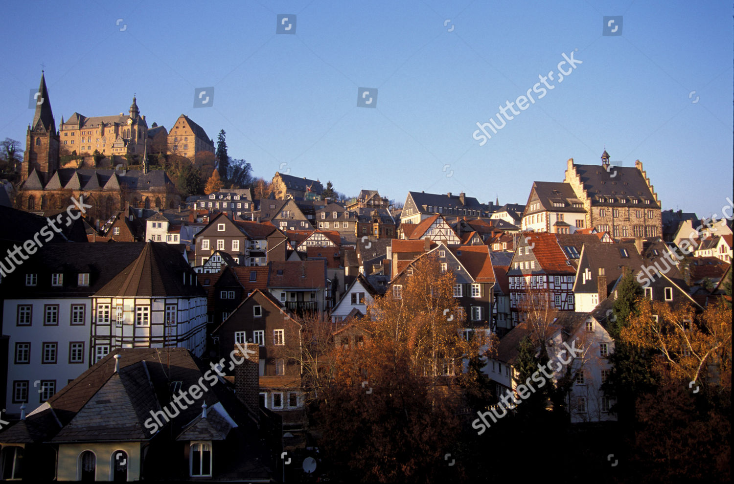 Marburg Lahn River View Pitoresque Small Editorial Stock Photo - Stock ...