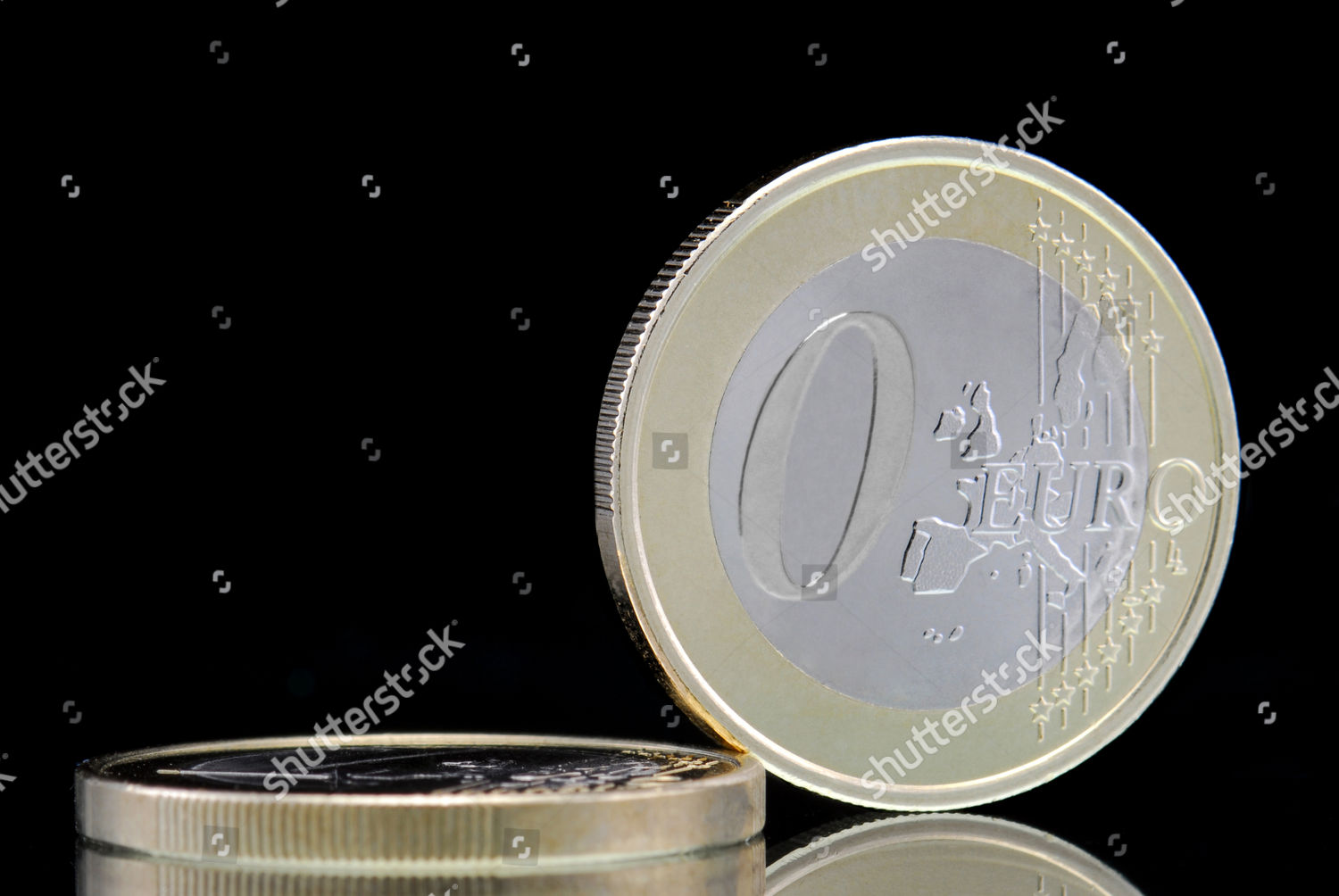 Zero Euro Coin Symbolic Image No Editorial Stock Photo - Stock Image ...