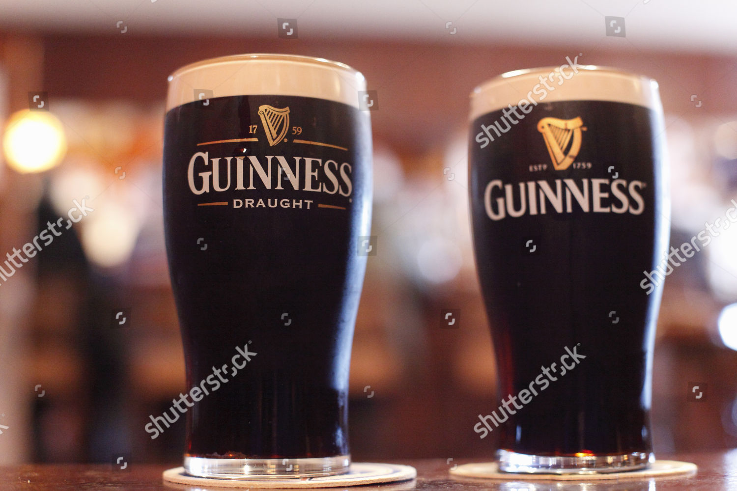 Pints Guinness Stout Beer Ireland British Editorial Stock Photo - Stock ...