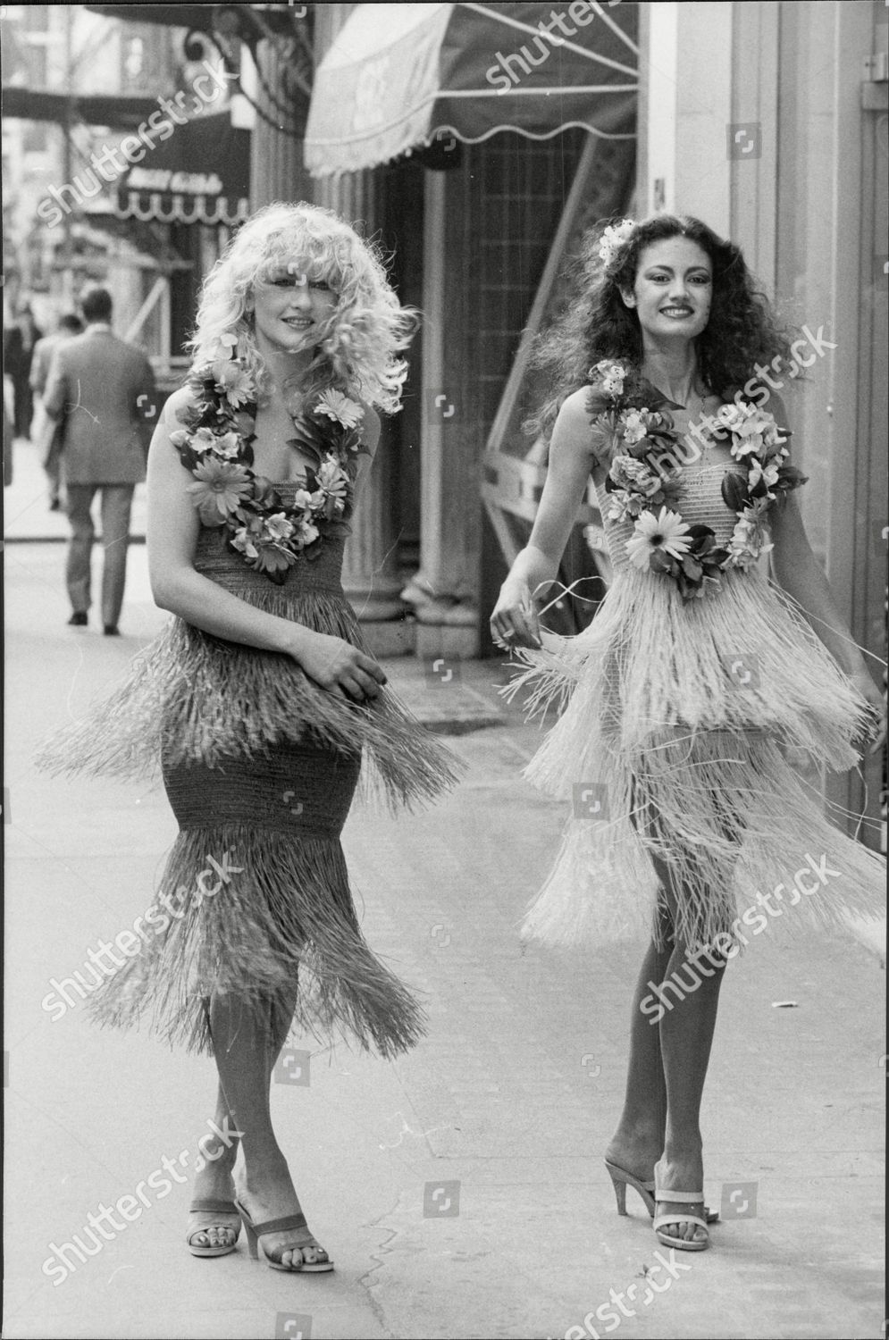 Models Jane Goddard L Lupe Wearing Editorial Stock Photo - Stock Image ...