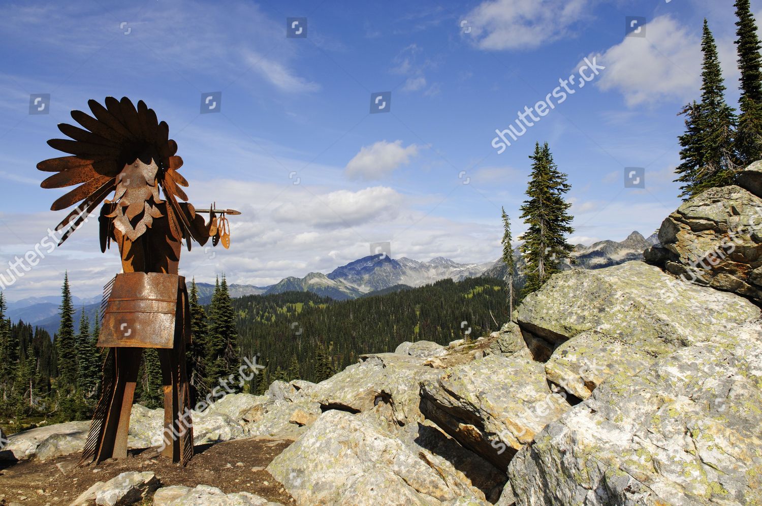 Native American Iron Chief Mt Revelstoke Editorial Stock Photo - Stock ...