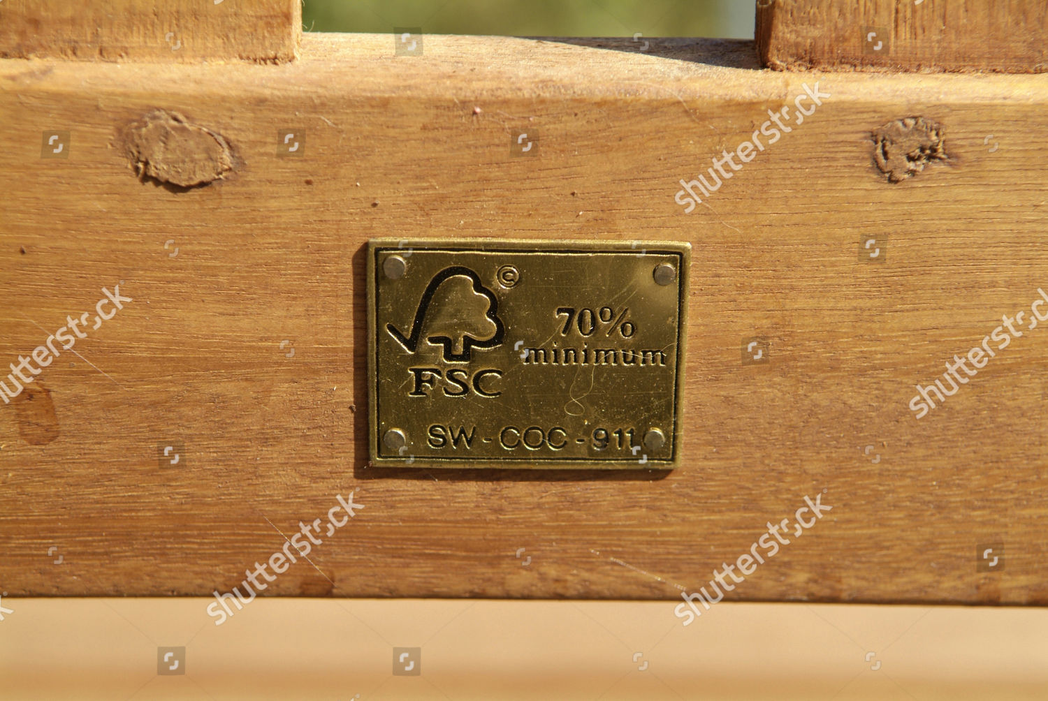 Fsc Sign Garden Furniture Editorial Stock Photo - Stock Image ...