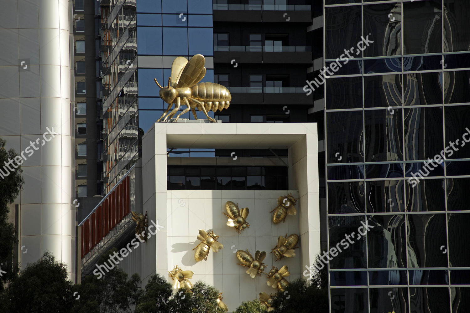 Golden Bees Queen Bee Eureka Tower Editorial Stock Photo - Stock Image ...