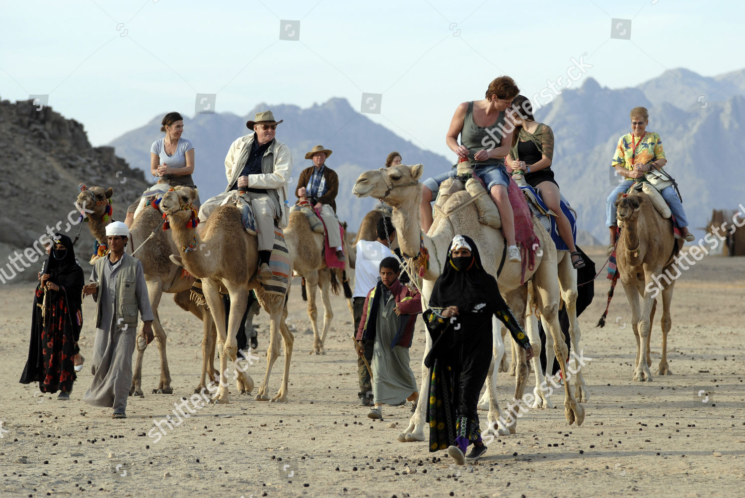 On Location Desert Bedouin Village Woman Editorial Stock Photo - Stock ...