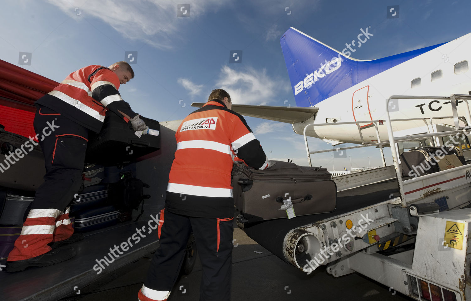 Employees Company Avia Partner Loading Luggage Editorial Stock Photo ...