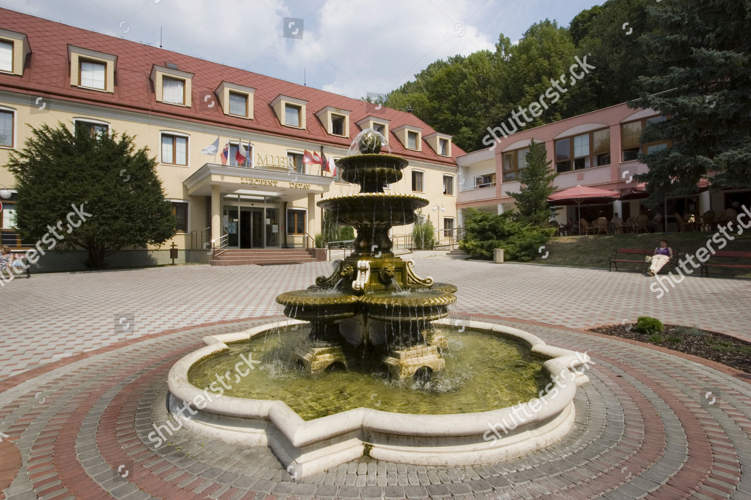 Spa Hotel Fountain Bojnice Slovakia Editorial Stock Photo - Stock Image ...