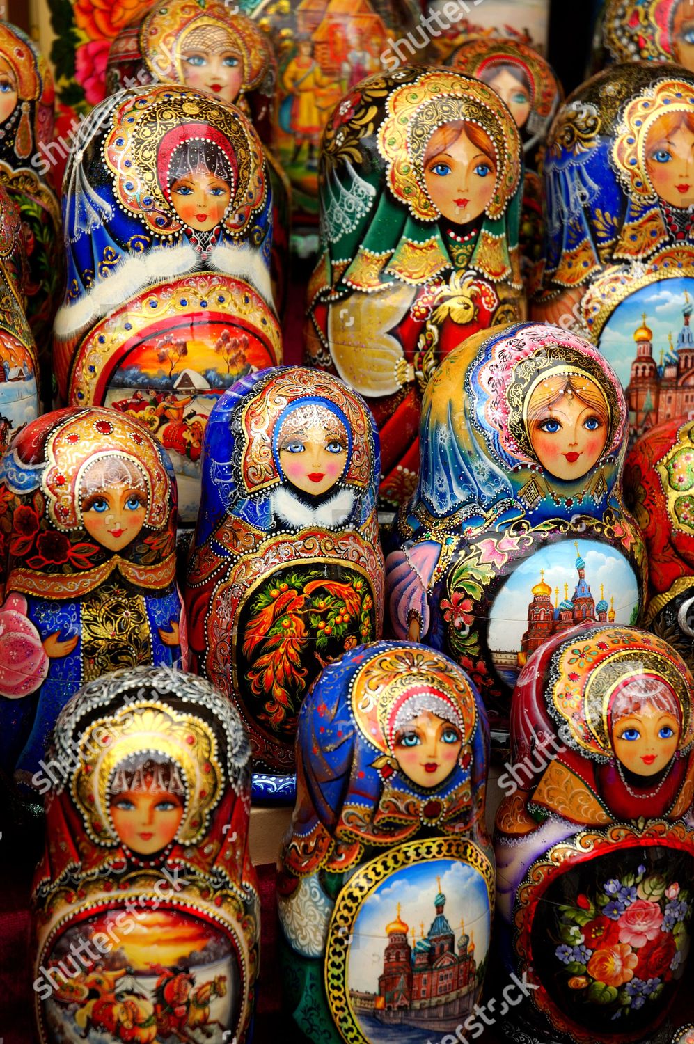 Handcrafted Babuschka Saint Petersburg Russia East Editorial Stock ...