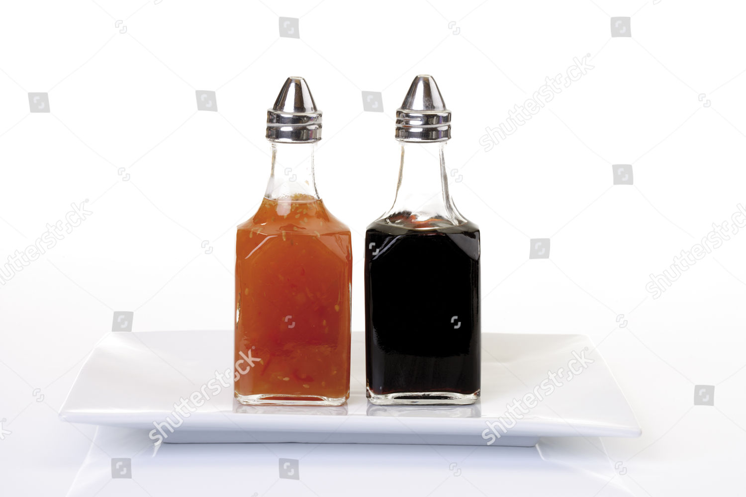 Chili Sauce Soy Sauce Cruet Editorial Stock Photo - Stock Image ...