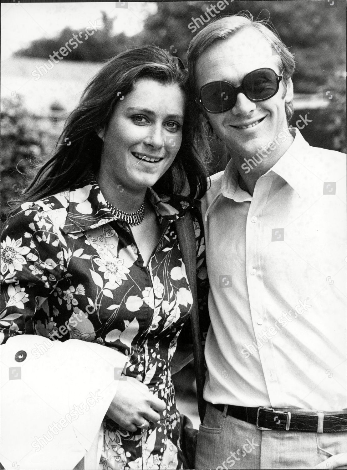 Gerald Battrick Tennis Player Fiancee Carolyn Editorial Stock Photo ...