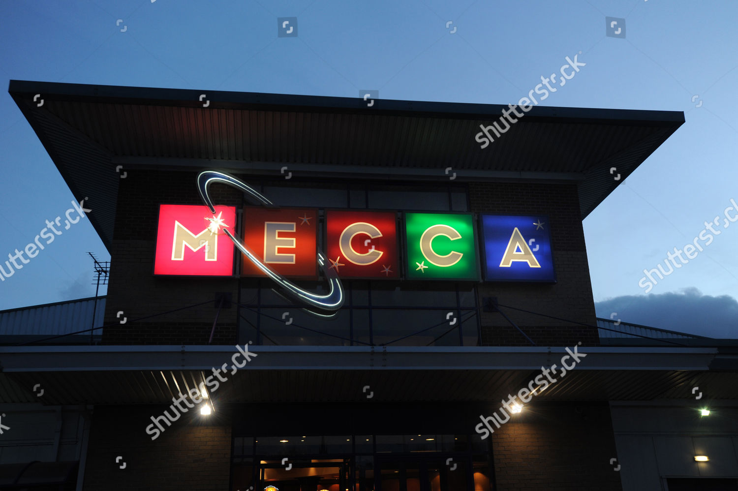 Mecca Bingo Sign Logo Night Wednesbury Editorial Stock Photo - Stock ...