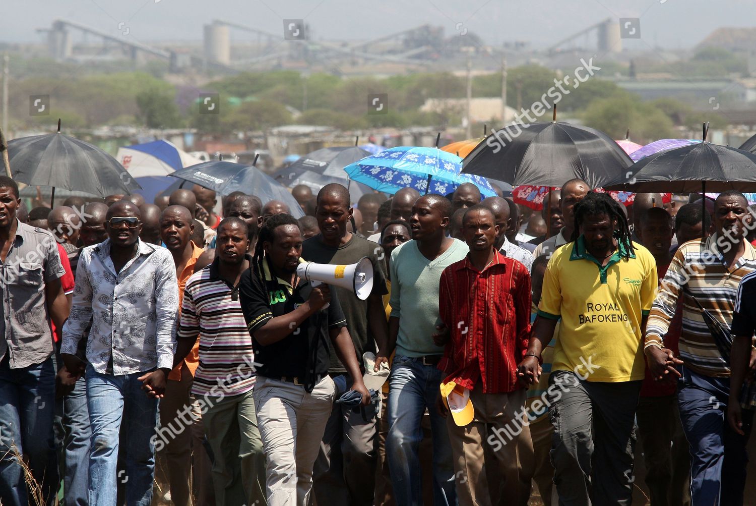 Anglo American Platinum Mine Workers March Editorial Stock Photo ...