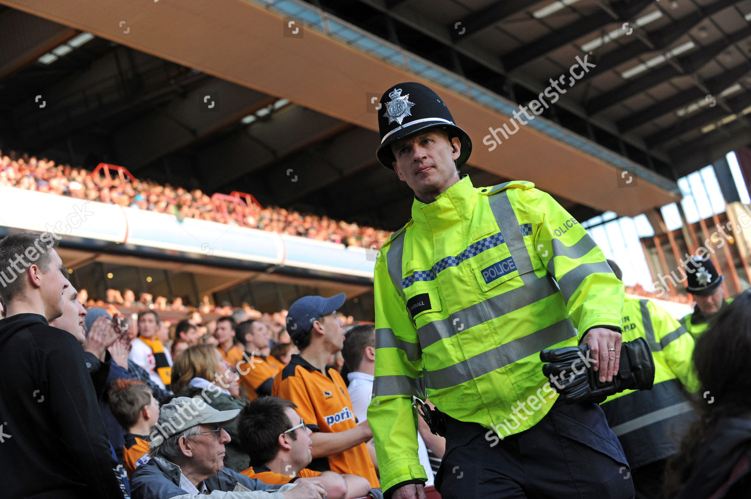 Police Officers Policing Football Crowd Uk Editorial Stock Photo ...