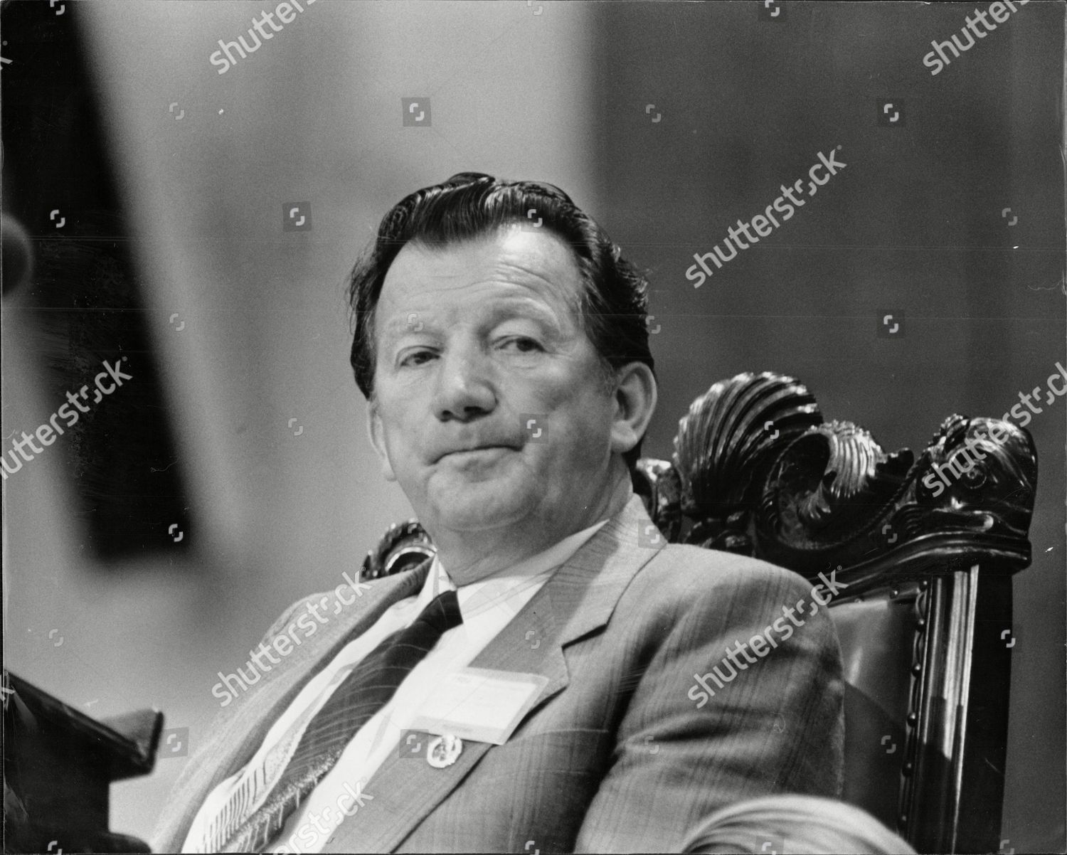 Trade Unionist Ray Buckton Tuc Conference Editorial Stock Photo - Stock ...