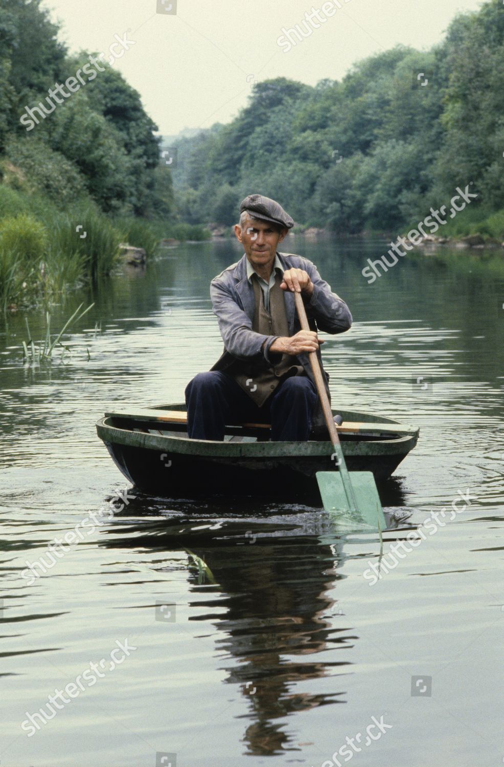 Ironbridge Coracle Maker Eustace Rogers 1982 Editorial Stock Photo ...