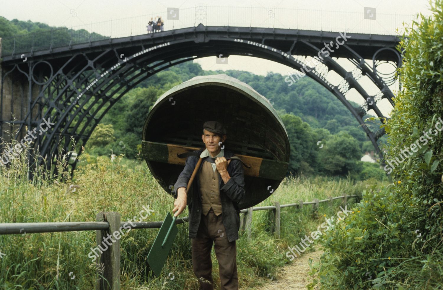 Ironbridge Coracle Maker Eustace Rogers 1982 Editorial Stock Photo ...
