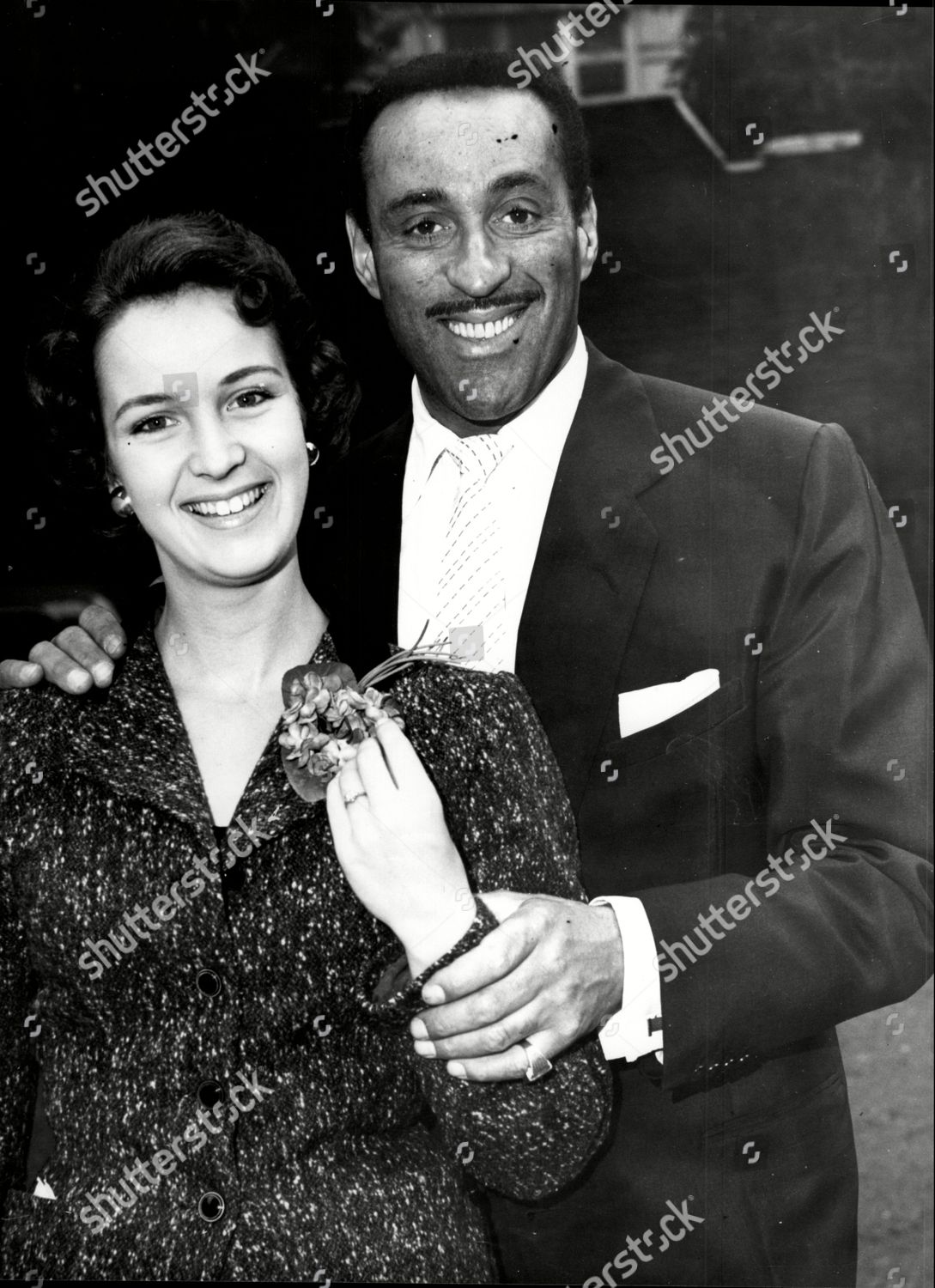 Singer Bandleader Ray Ellington Fiancee Later - Foto de stock de ...