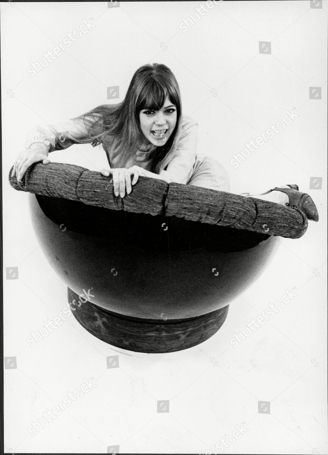 Jenny Boyd Model Posing Circular Chair Editorial Stock Photo - Stock ...