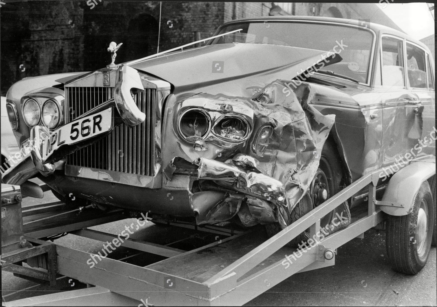 Smashed Rolls Royce Motor Car Belonging Editorial Stock Photo - Stock ...