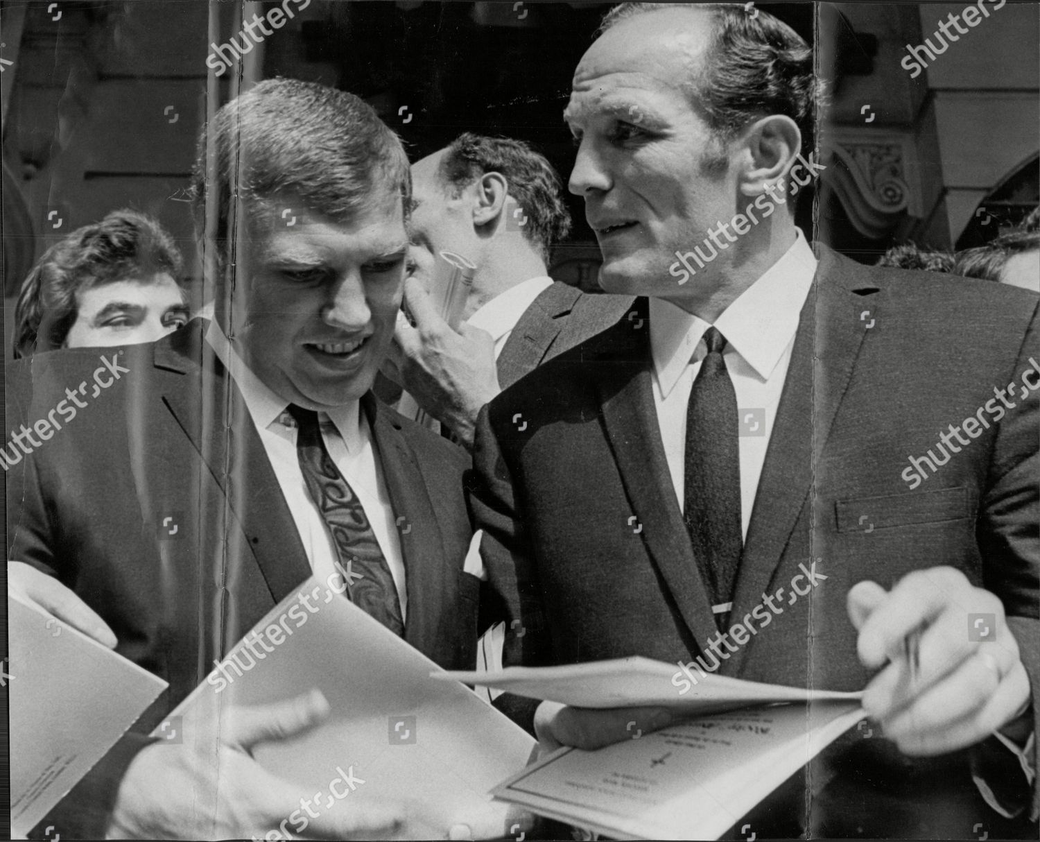 Boxers Billy Walker L Henry Cooper Editorial Stock Photo - Stock Image ...