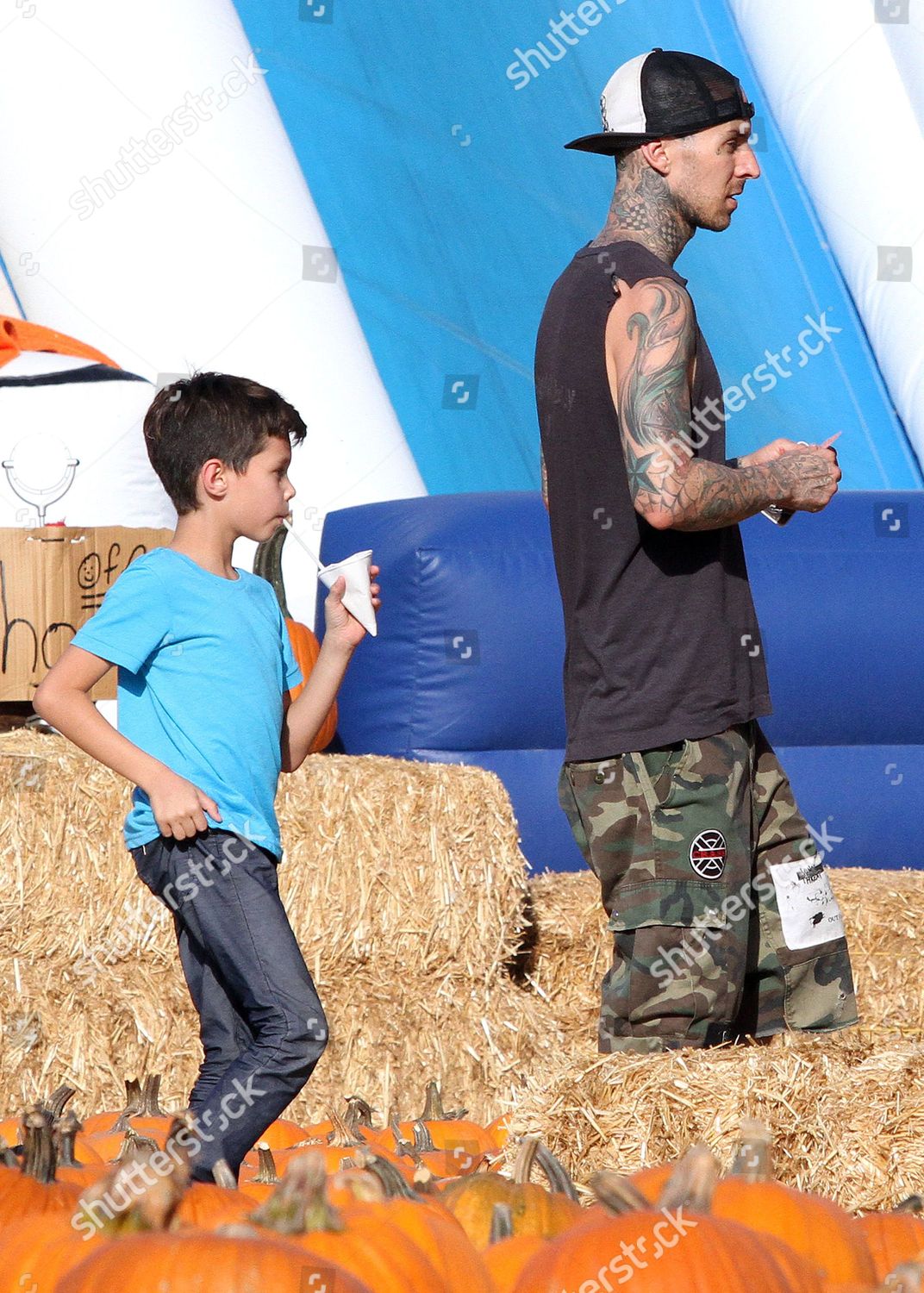 Travis Barker Son Landon Barker Editorial Stock Photo - Stock Image ...