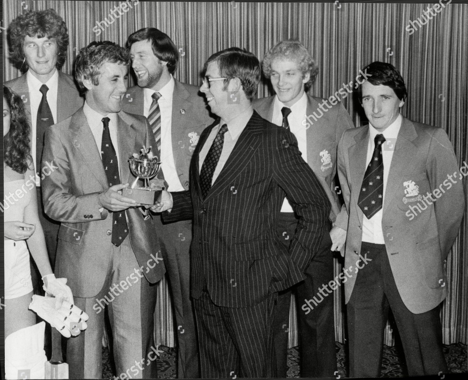 England Cricketer Mike Brearley Receives Trophy Editorial Stock Photo ...