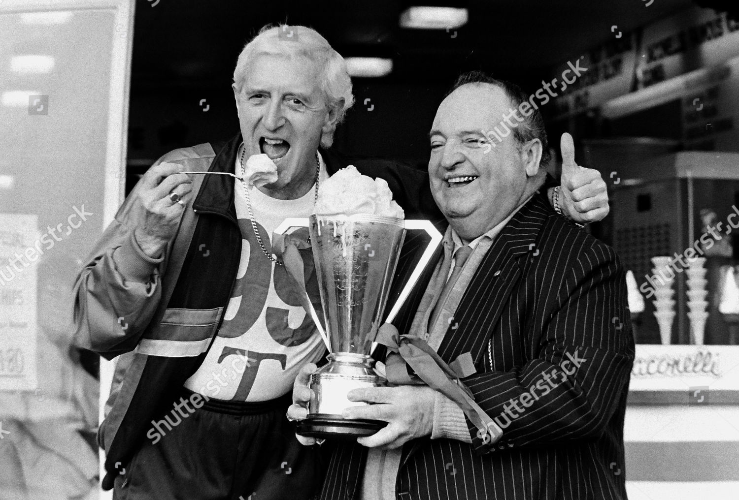 Jimmy Savile His Friend Ice Cream Editorial Stock Photo - Stock Image ...
