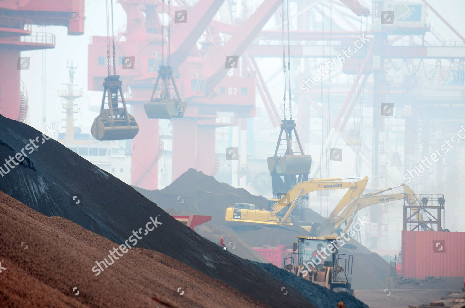 Iron Ore Storage Distribution Depot Editorial Stock Photo - Stock Image ...