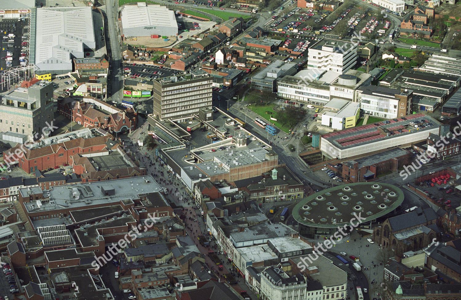 Aerial View Walsall Town Centre Bus Editorial Stock Photo - Stock Image ...