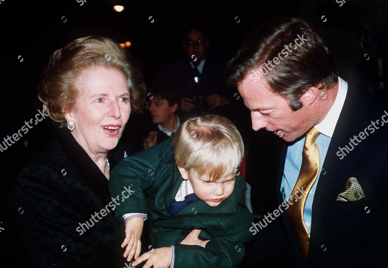 Margaret Thatcher Her Grandson Editorial Stock Photo - Stock Image ...