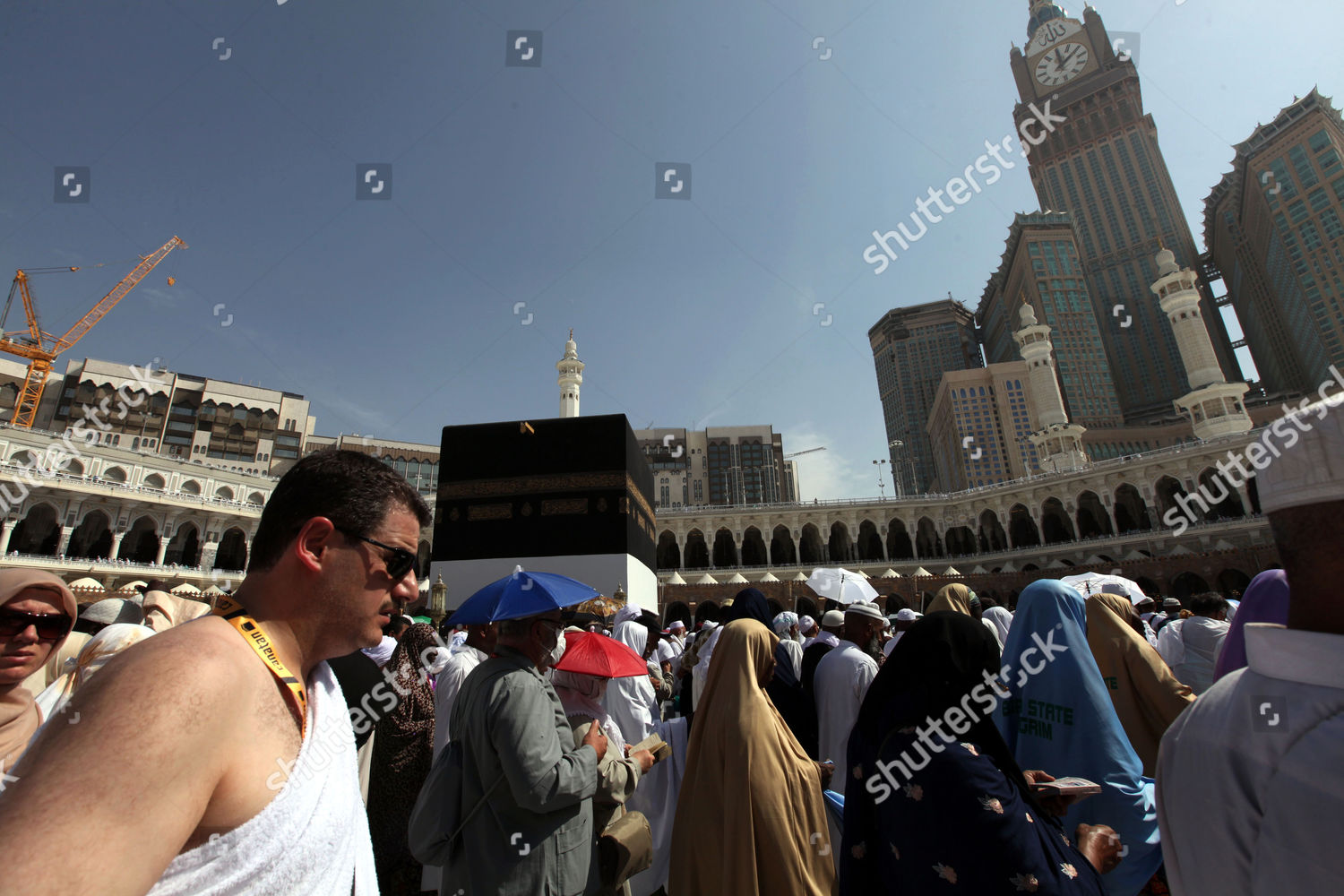 Muslim Pilgrims Walk Around Kaaba Grand Editorial Stock Photo - Stock ...