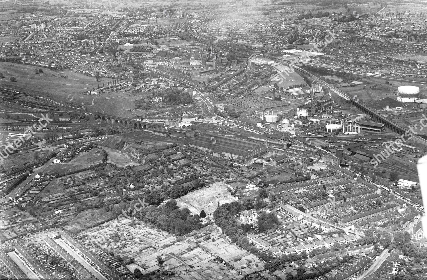 Aerial View Wolverhampton Dunstall Foreground Oxley Editorial Stock ...