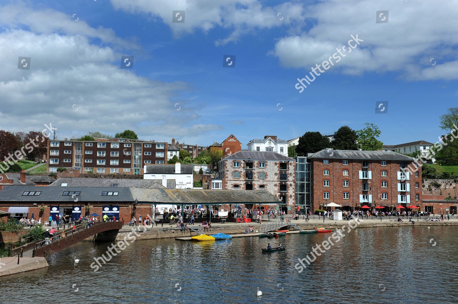 River Exe Exeter Quay Devon Uk Editorial Stock Photo - Stock Image ...