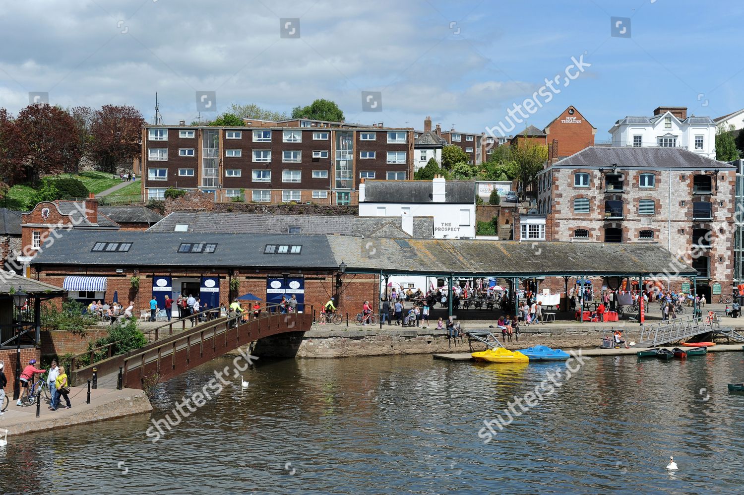River Exe Exeter Quay Devon Uk Editorial Stock Photo - Stock Image ...