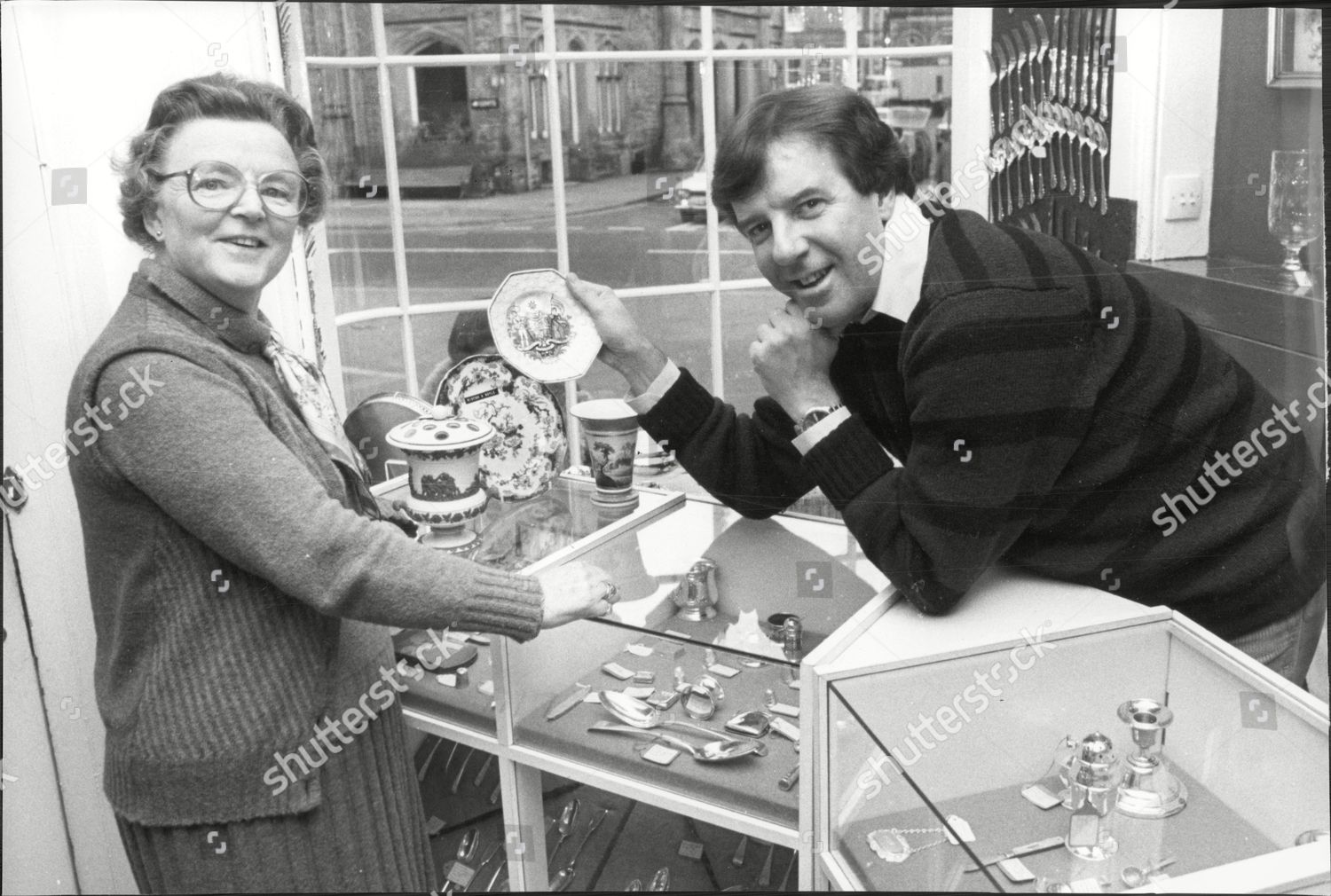 Television Presenter Russell Harty Mary Milnthorpe Editorial Stock ...