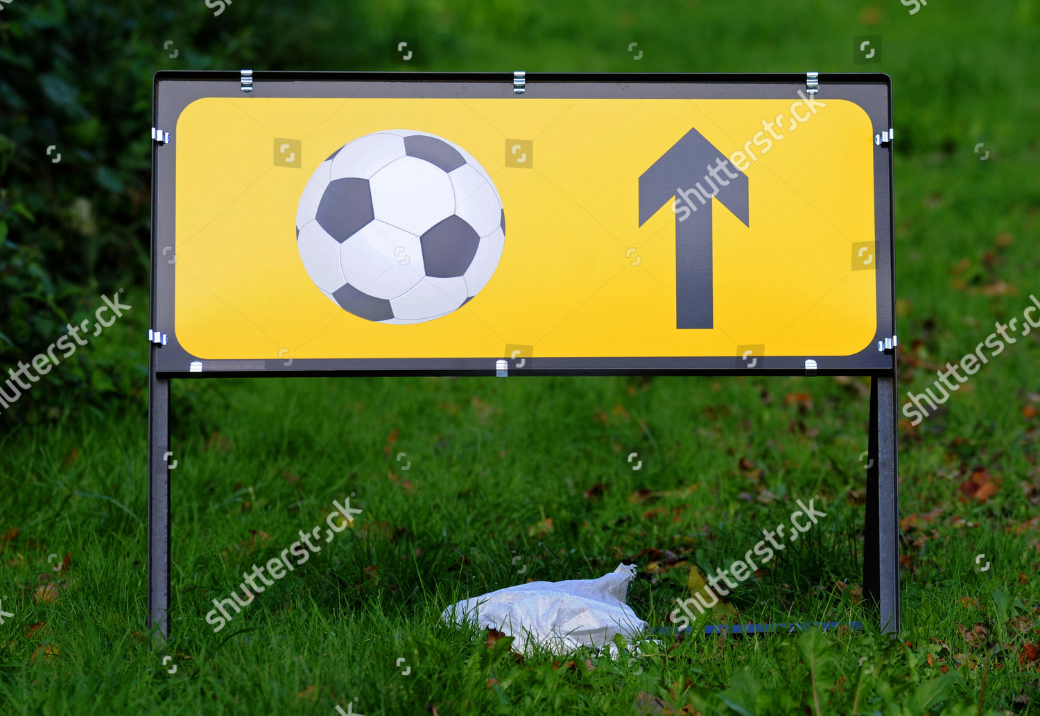 Football Road Sign Editorial Stock Photo - Stock Image | Shutterstock