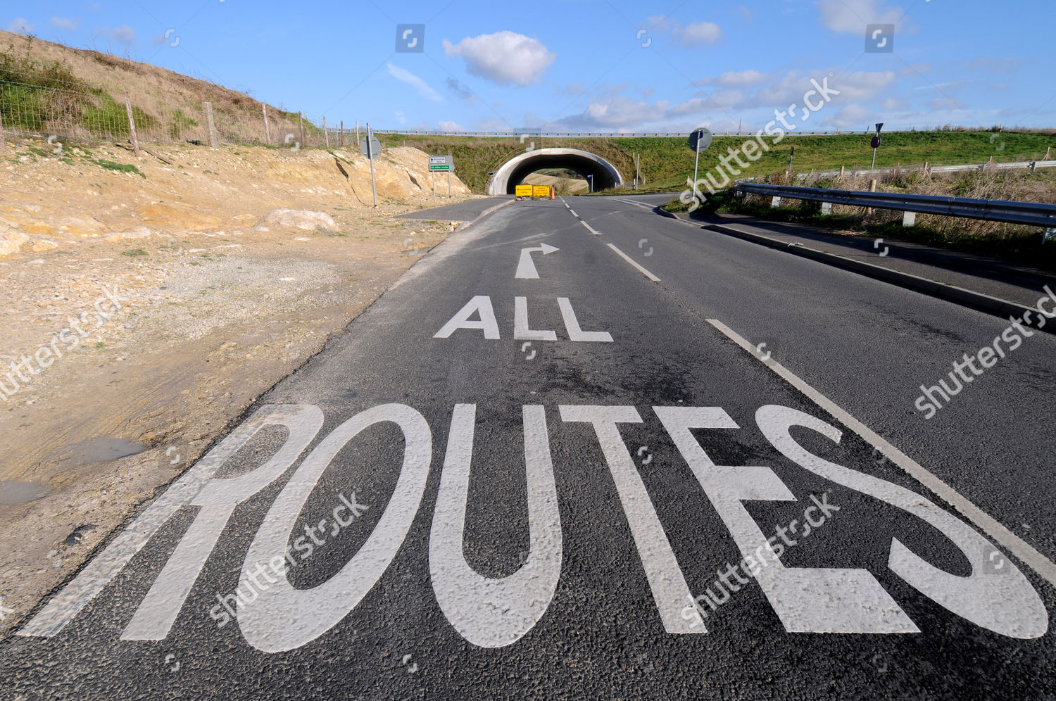 All Routes Sign Editorial Stock Photo - Stock Image | Shutterstock