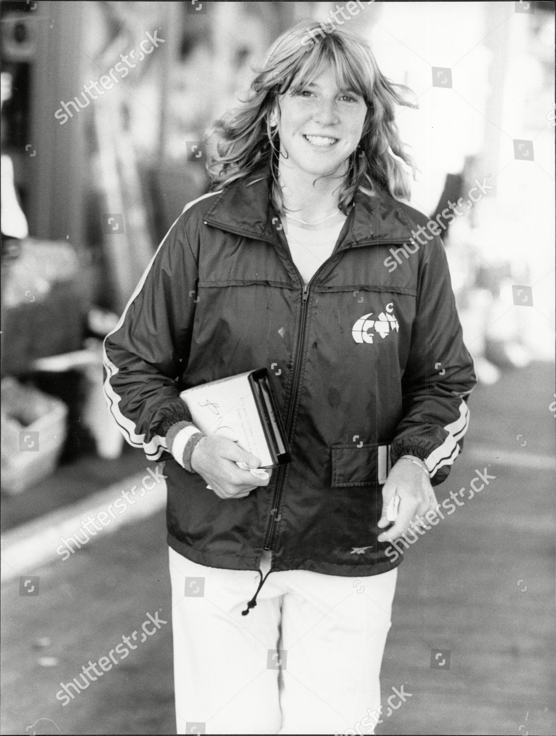 Andrea Jaeger Tennis Player Collecting Video Editorial Stock Photo ...