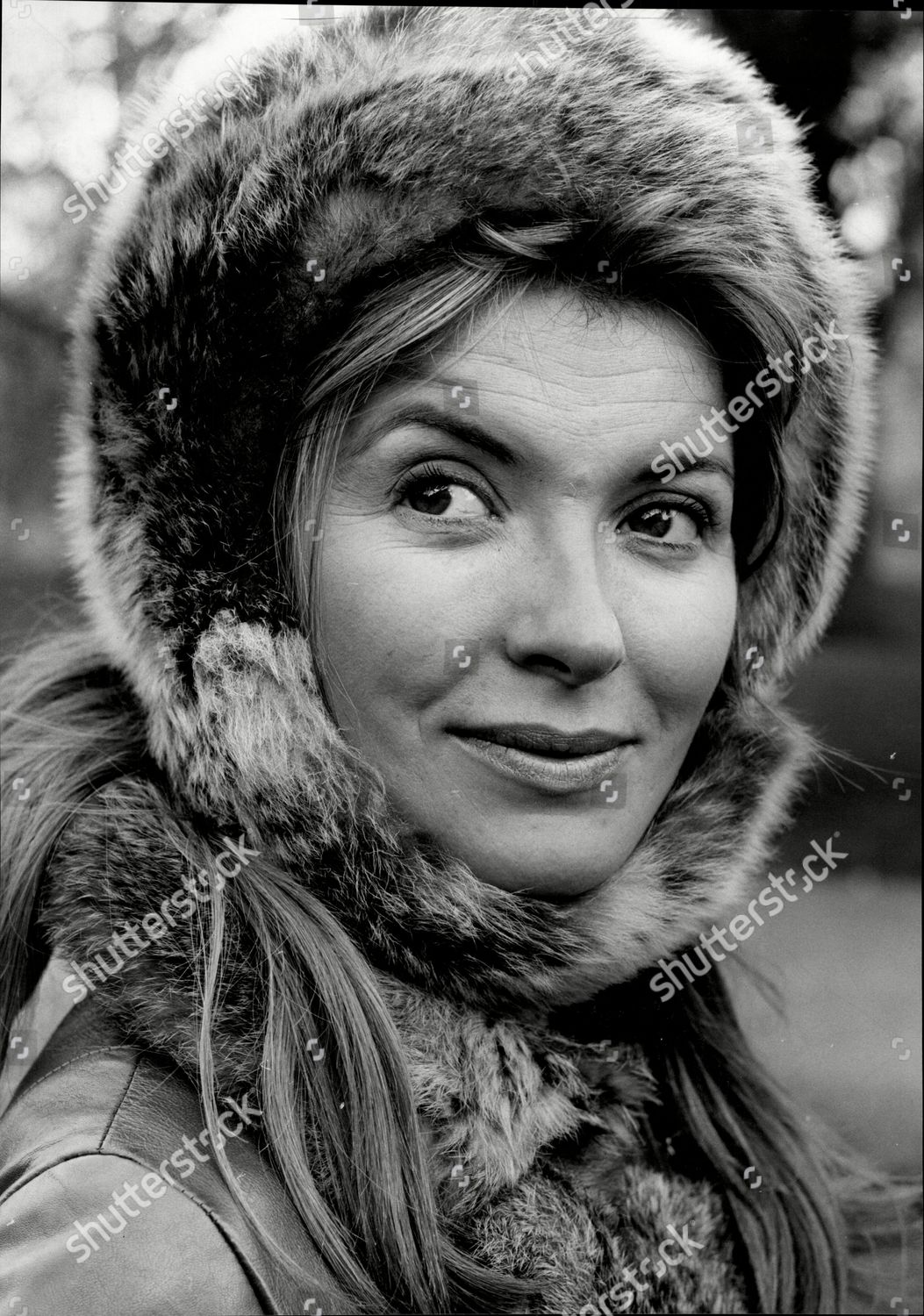 Hannah Gordon Actress Fur Hooded Coat Editorial Stock Photo - Stock ...