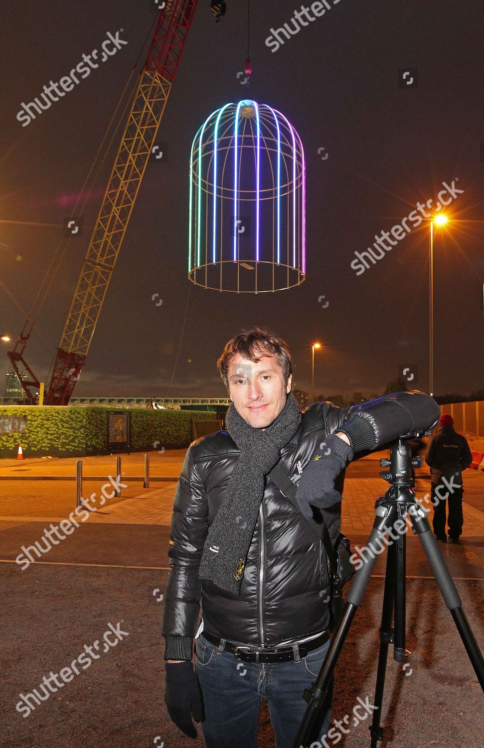 Monumental Neon Cage Designed By Artist Editorial Stock Photo - Stock ...
